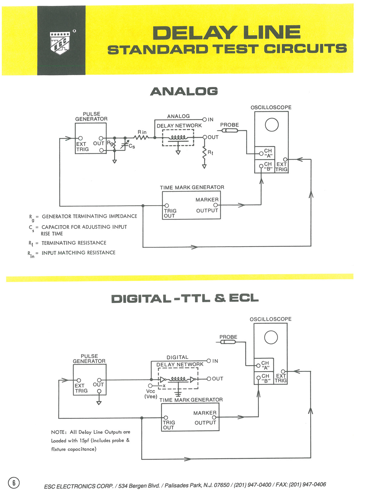ESC Delay Lines Catalog